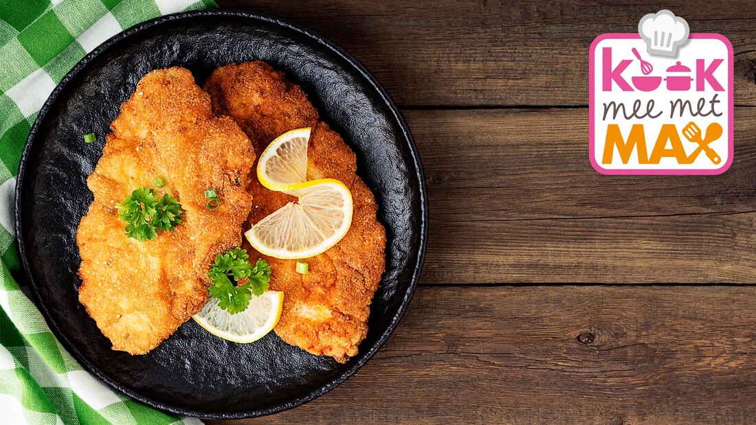 Kook mee met MAX - Kipschnitzel met doperwten avocadosalade - MAX Vandaag